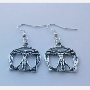 Jewelry | New The Vitruvian Man Leonardo Da Vinciearrings | Poshmark